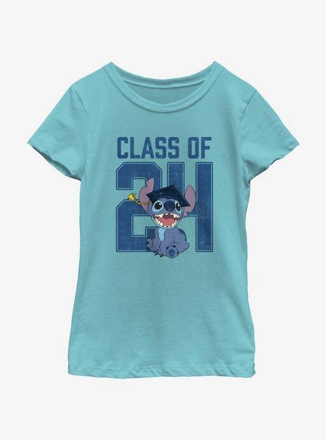Disney Lilo & Stitch Graduating Class Of 2024 Youth Girls T-Shirt ...