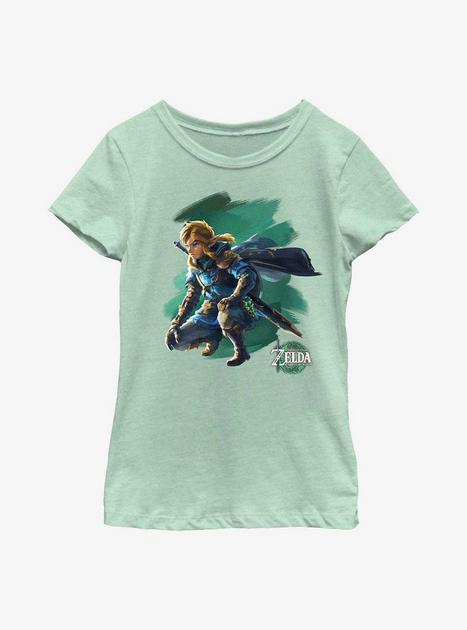 The Legend of Zelda: Tears of the Kingdom Link Crouch Youth Girls T ...