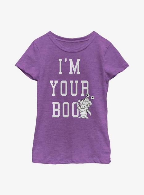 Disney Pixar Monsters Inc I'm Your Boo Youth Girls T-Shirt - PURPLE ...