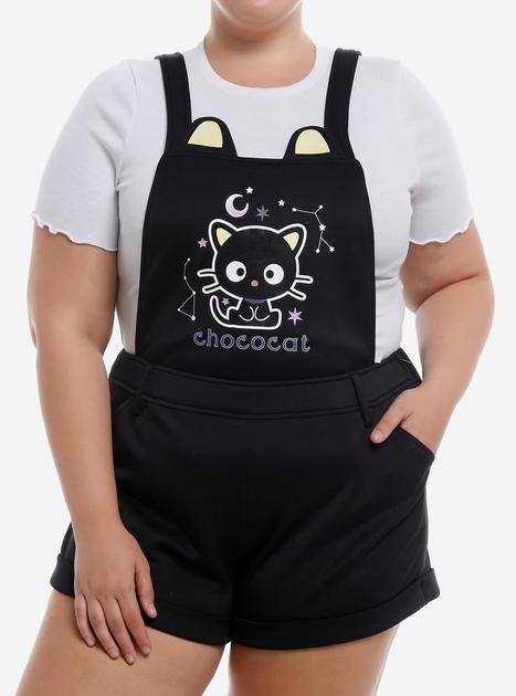 Chococat Celestial Glitter Scuba Shortalls Plus Size | Hot Topic
