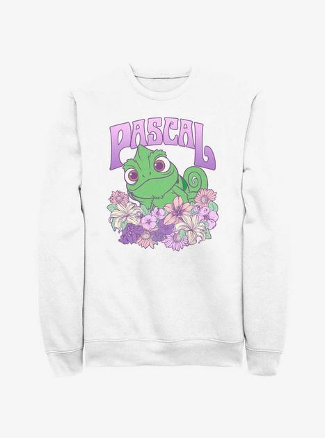 Disney Tangled Flowery Pascal Sweatshirt - WHITE | Hot Topic