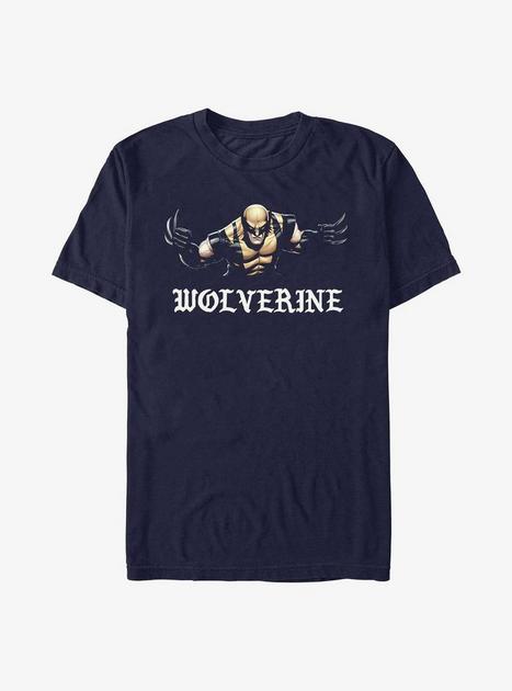 Wolverine Punch With Blades T-Shirt - BLUE | Hot Topic