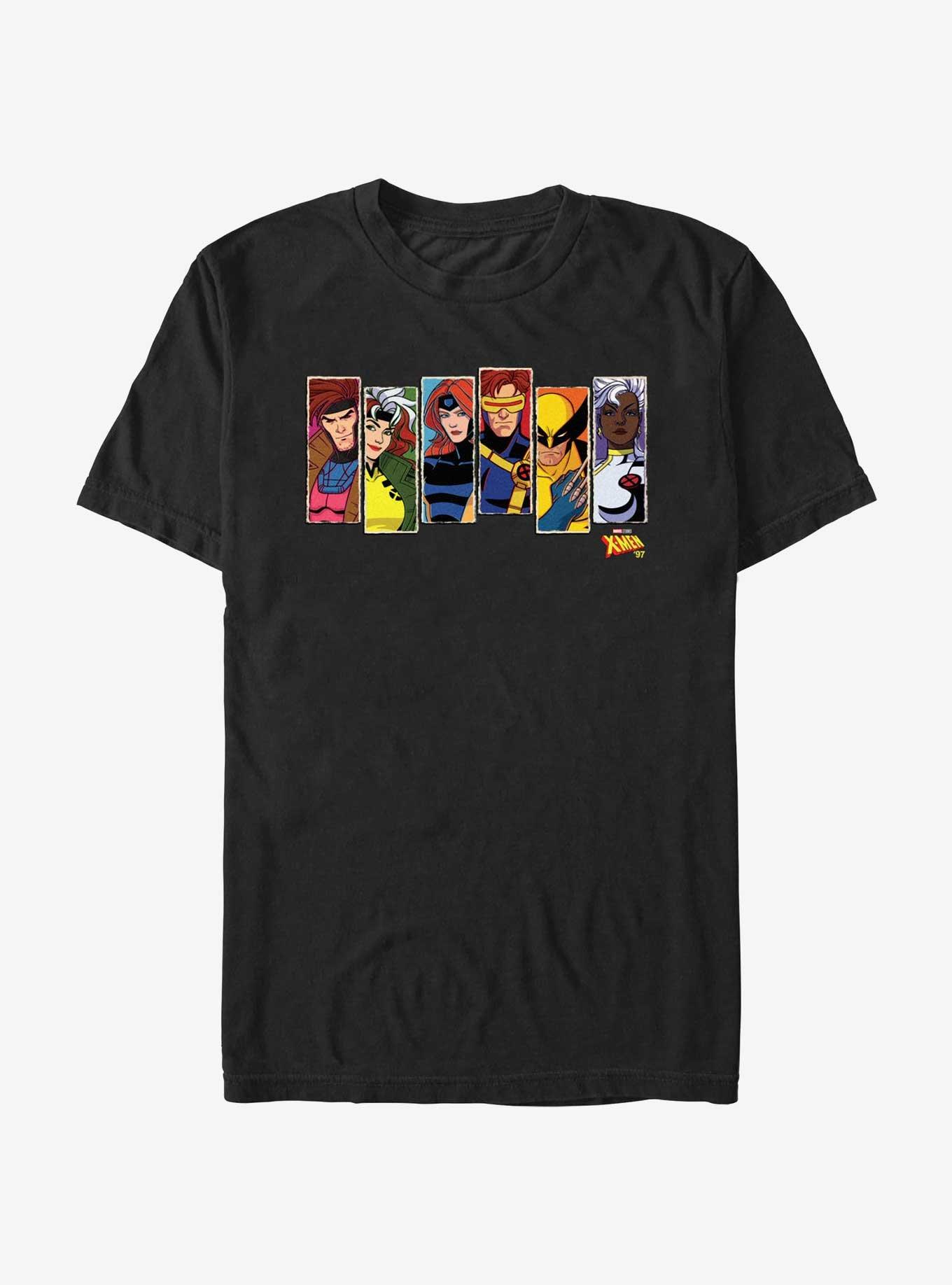 Marvel X-Men '97 Vertical Portraits T-Shirt - BLACK | BoxLunch