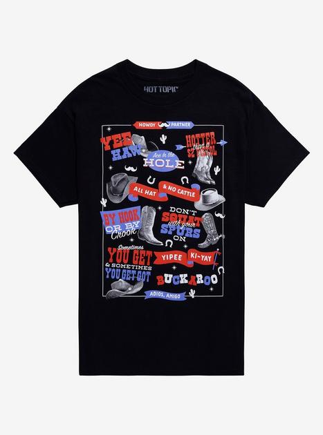 Western Infographic T-Shirt | Hot Topic