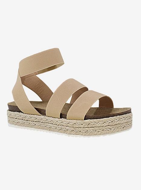 Chiara Beige Espadrille Sandals | Hot Topic