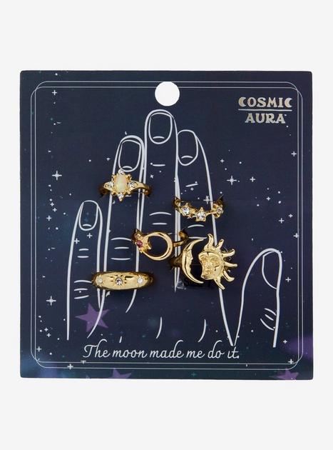 Cosmic Aura Celestial Stacking Ring Set | Hot Topic