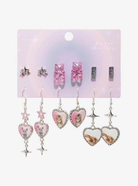 Sweet Society Cute Pet Y2K Earring Set | Hot Topic
