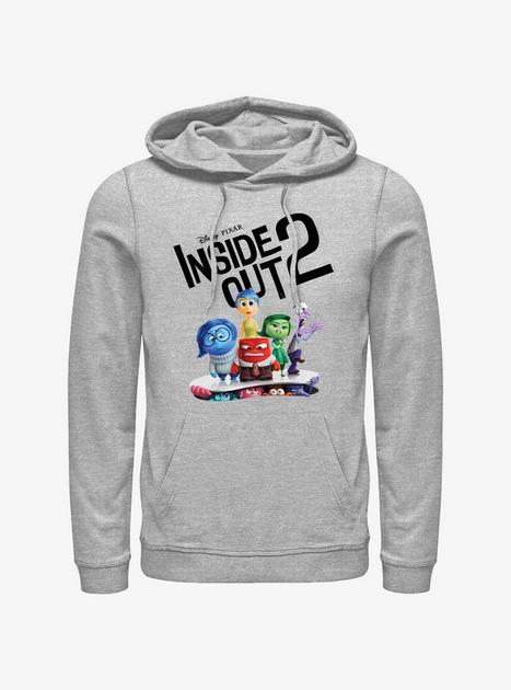 Disney Pixar Inside Out 2 Movie Poster Hoodie - GREY | Hot Topic