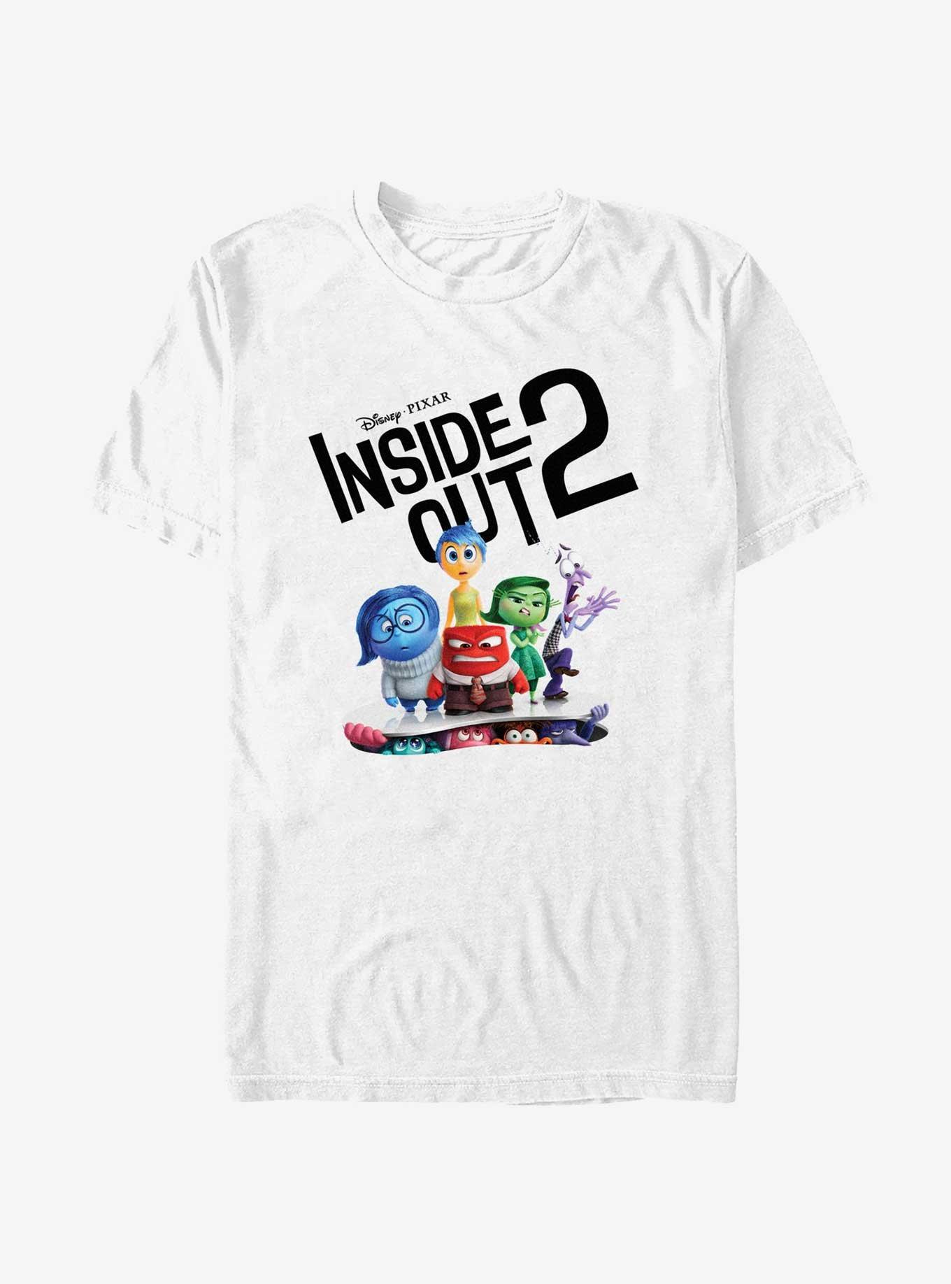 Disney Pixar Inside Out 2 Movie Poster T-Shirt - WHITE | BoxLunch