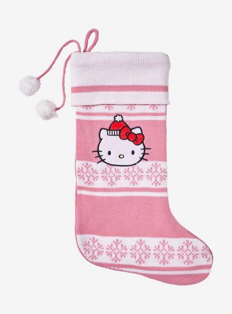 Sanrio Hello Kitty Snowflake Knit Stocking - BoxLunch Exclusive | BoxLunch