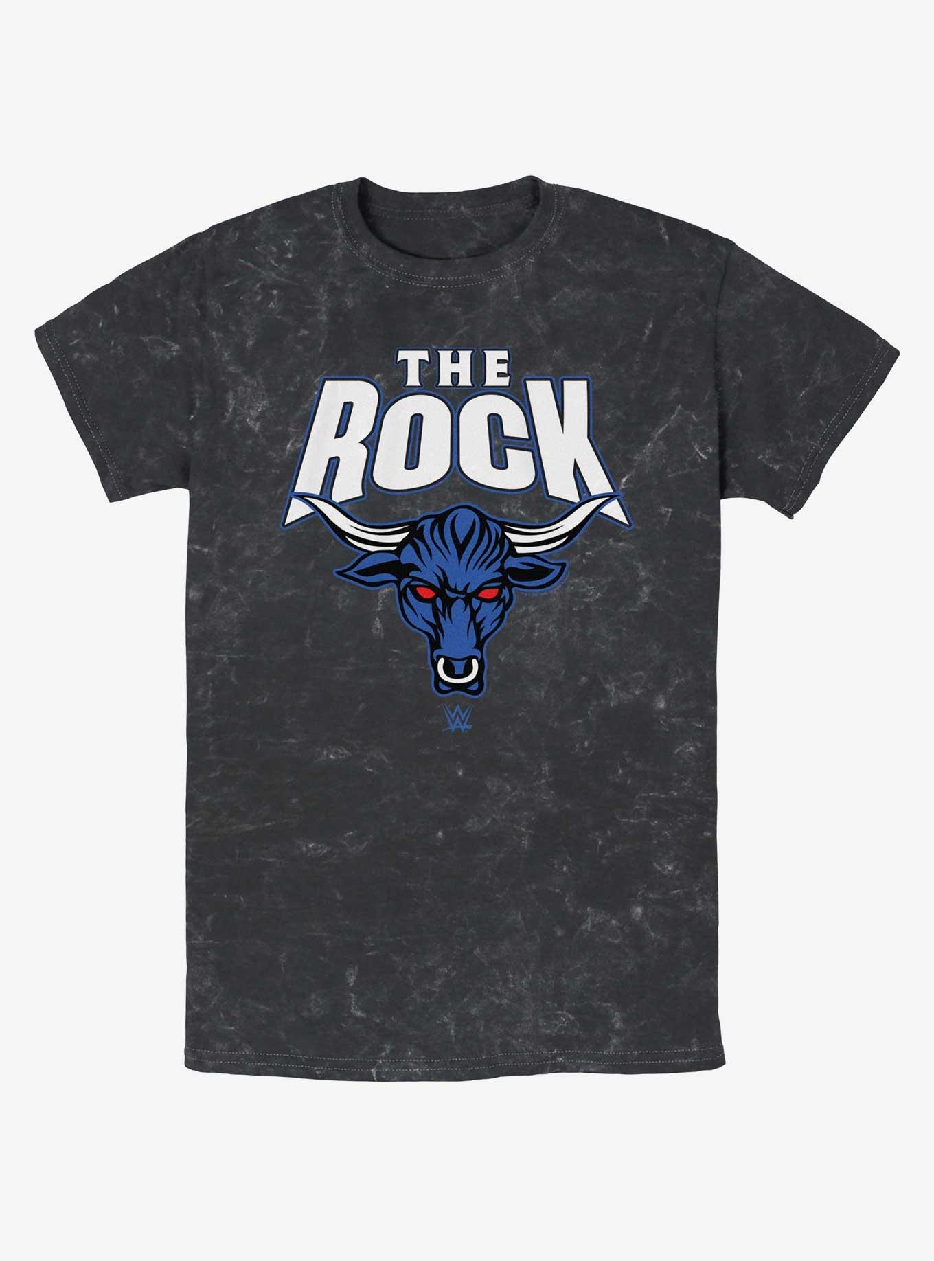 WWE The Rock Logo Mineral Wash T-Shirt | Her Universe