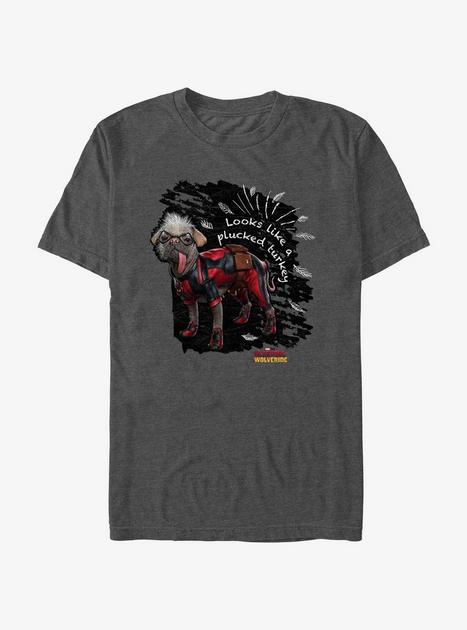 Marvel Deadpool & Wolverine Looks Like A Plucked Turkey T-Shirt - GREY ...