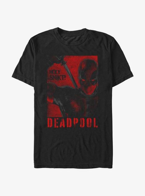 Marvel Deadpool & Wolverine Holy Snikt Deadpool Poster T-Shirt Hot ...