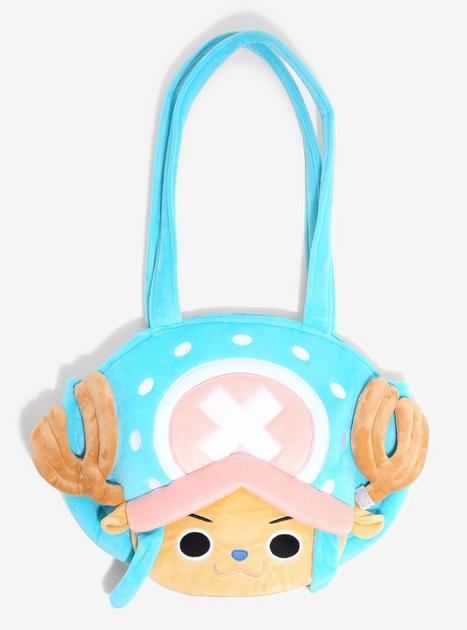One Piece Chopper Large Face Plush Tote Bag Hot Topic