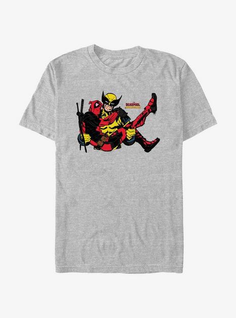 Marvel Deadpool & Wolverine Damsel Deadpool T-Shirt - GREY | Hot Topic