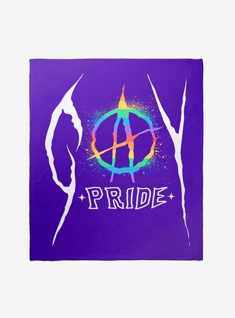 Gay Metal Pride Throw Blanket - WHITE | Hot Topic