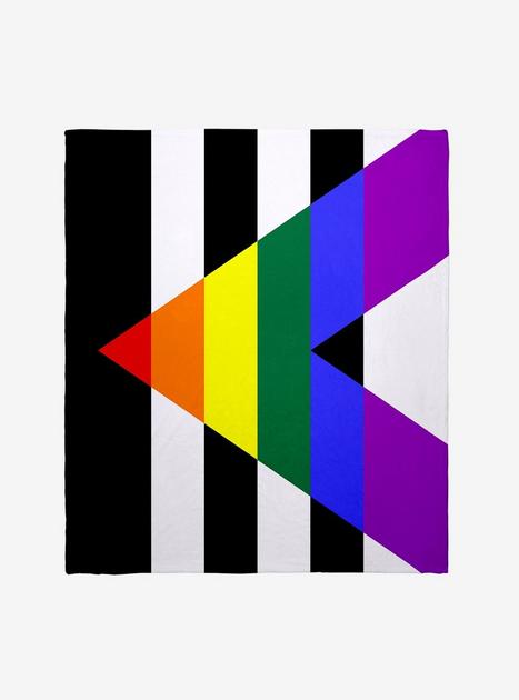 Straight Ally Pride Flag Throw Blanket - WHITE | Hot Topic