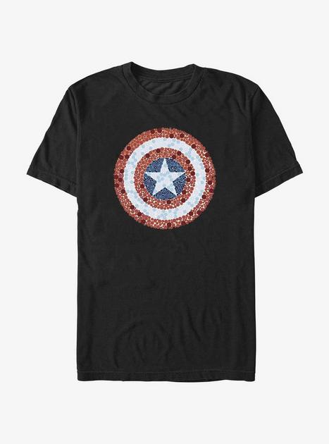 Marvel Captain America Shields Make Shield T-Shirt - BLACK | BoxLunch