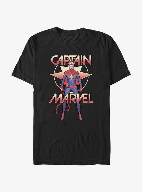 Marvel Captain Marvel Stand With Captain Marvel T-Shirt - BLACK | BoxLunch