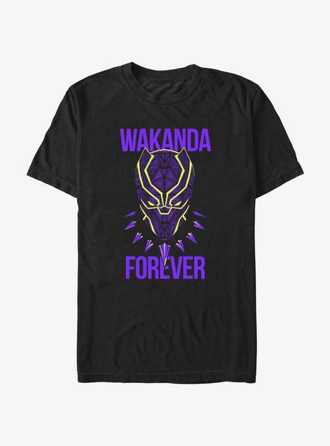 Marvel Black Panther Wakanda Forever T-Shirt - BLACK | BoxLunch