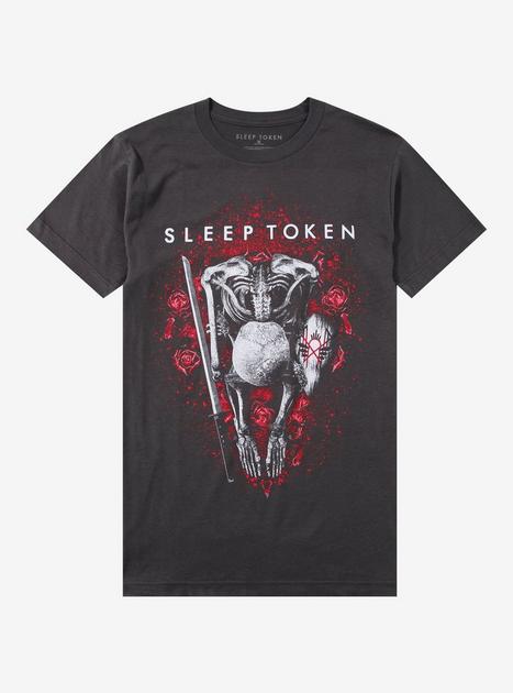 Sleep Token Skeleton Roses Boyfriend Fit Girls T-Shirt | Hot Topic