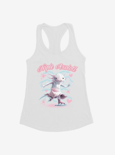 Triple Axolotl Girls Tank - WHITE | Hot Topic