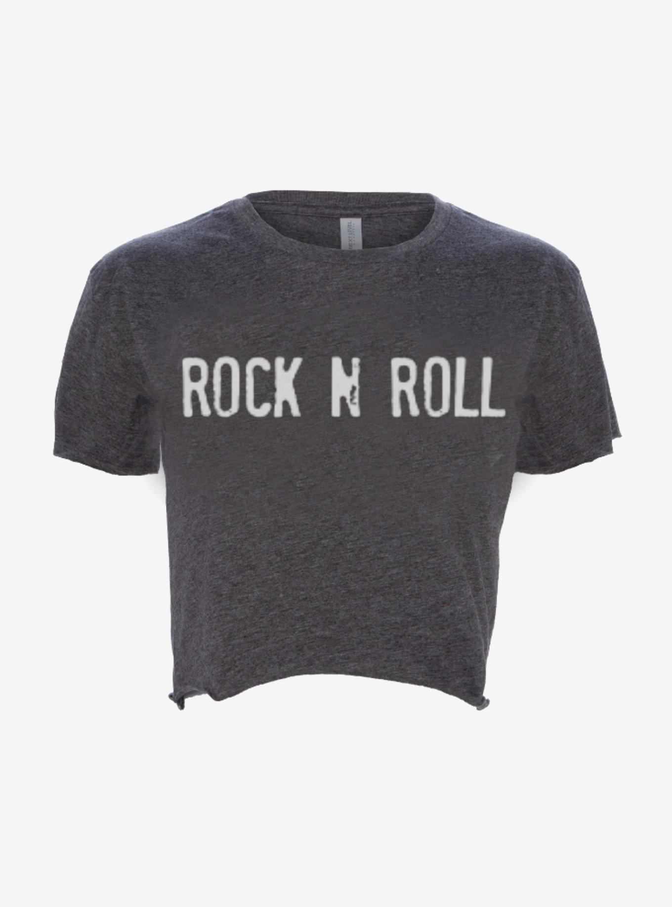 Rock 'N' Roll Cropped Graphic T-Shirt | Hot Topic