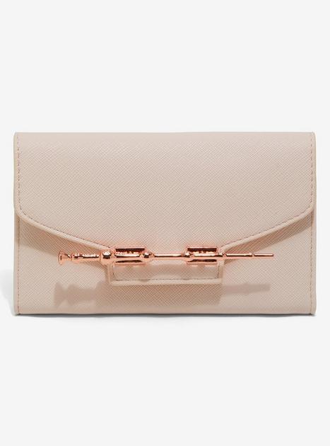 Loungefly Harry Potter Elder Wand Blush Pink Wallet — BoxLunch ...