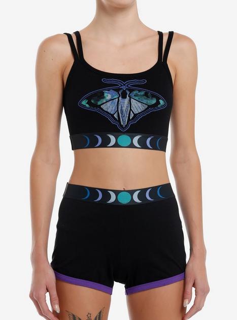 Moon Phase Moth Cami & Shorts Girls Lounge Set | Hot Topic