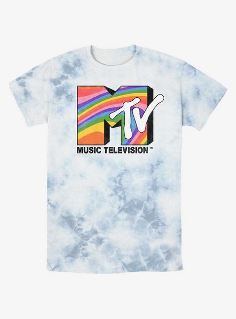 MTV Rainbow Television Tie-Dye T-Shirt - MULTI | BoxLunch