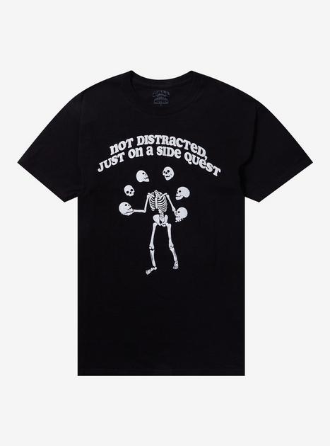 Skeleton Not Distracted Just Side Quest T Shirt By Call Your Mother Hot Topic