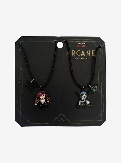 Arcane Vi & Jinx Best Friend Cord Necklace Set | Hot Topic