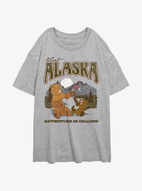 Disney Brother Bear Visit Alaska Adventure Is Calling Girls Oversized T ...
