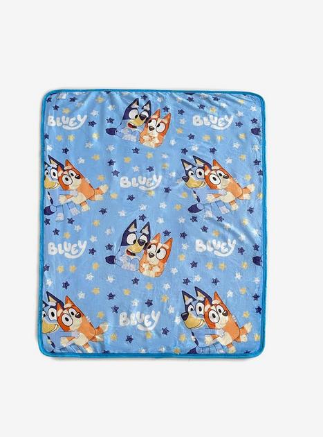 Bluey Happy Times Silk Touch Sherpa Blanket | Hot Topic