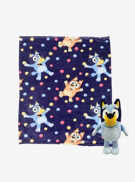 Bluey Hooray Silk Touch Blanket with Hugger | Hot Topic