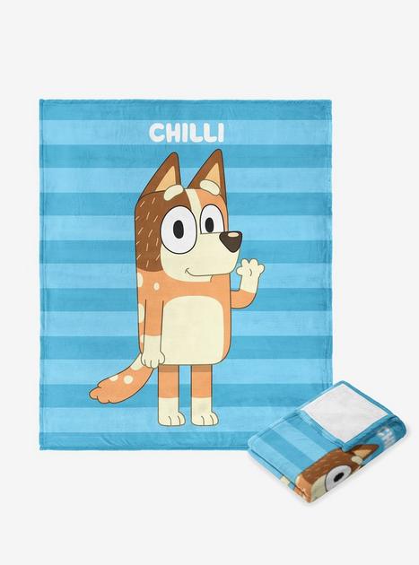 Bluey Roll Call Chilli Silk Touch Blanket | Hot Topic