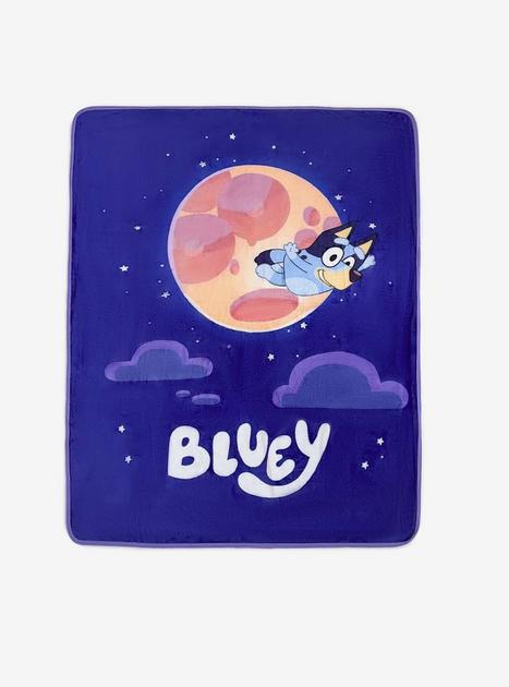 Bluey Over the Moon Micro Raschel Blanket | Hot Topic