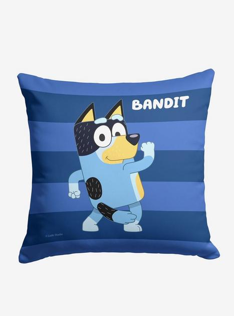 Bluey Roll Call Bandit Printed Throw Pillow | BoxLunch