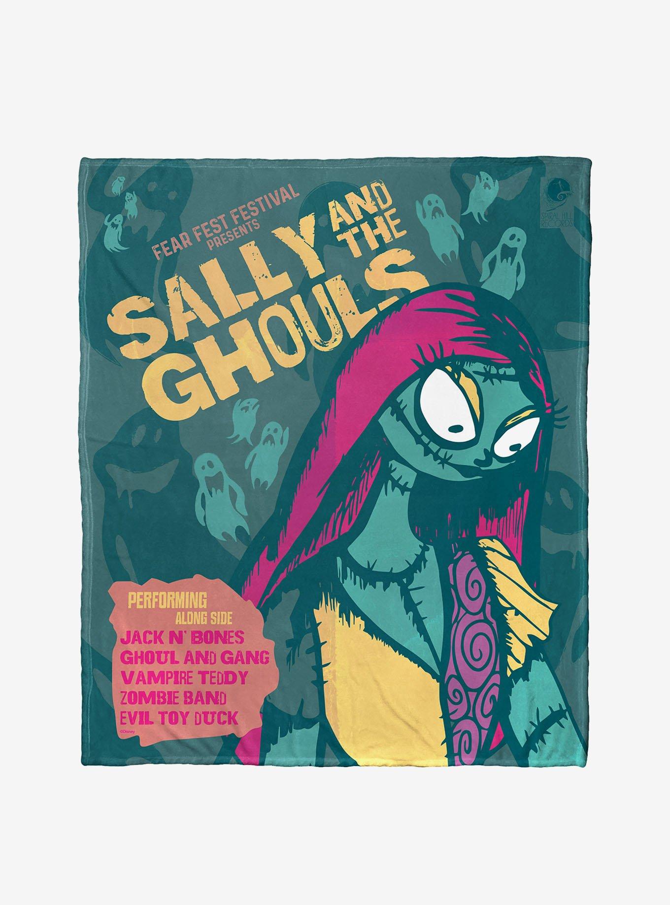 Disney Nightmare Before Christmas Ghoulish Sally Silk Touch Blanket ...