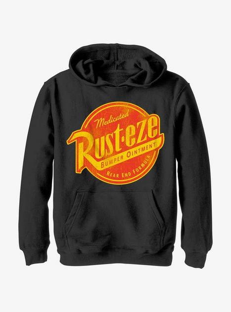 Disney Pixar Cars Rusteze Logo Youth Hoodie - BLACK | BoxLunch