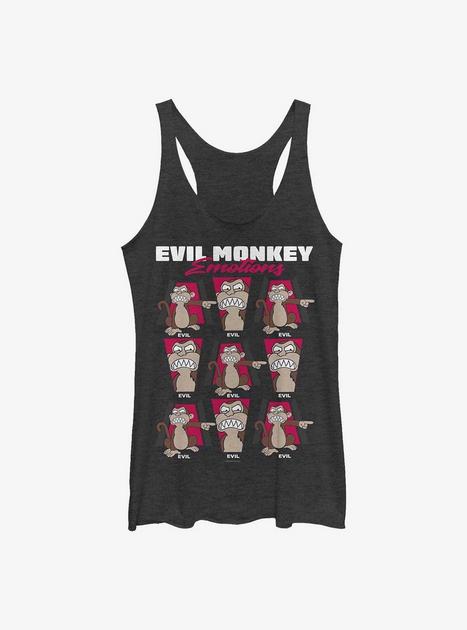 Family Guy Evil Monkey Emotions Girls Tank - BLACK | Hot Topic