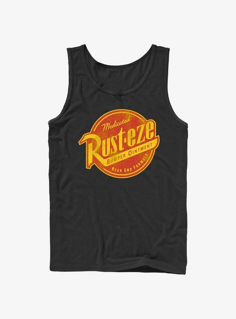 Disney Pixar Cars Rusteze Logo Tank - BLACK | Hot Topic