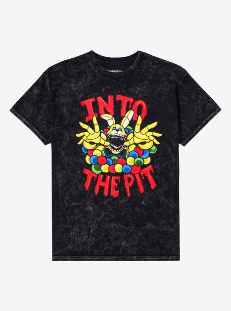 Five Nights At Freddy's: Into The Pit Spring Bonnie Dark Wash T-Shirt ...