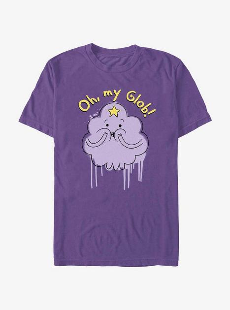 Adventure Time Lumpy Space Princess Oh My Glob T-Shirt - PURPLE | BoxLunch