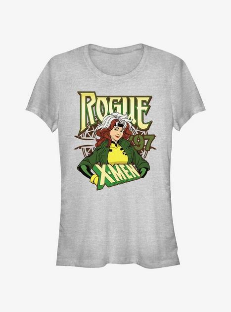 X-Men Rogue Focus Power Girls T-Shirt - GREY | Hot Topic