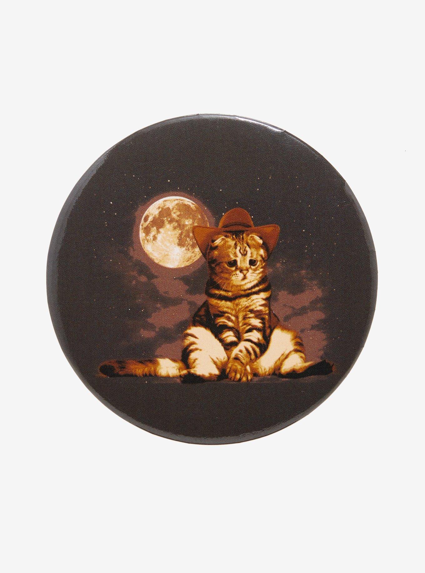 Cat Cowboy 3 Inch Button | Hot Topic