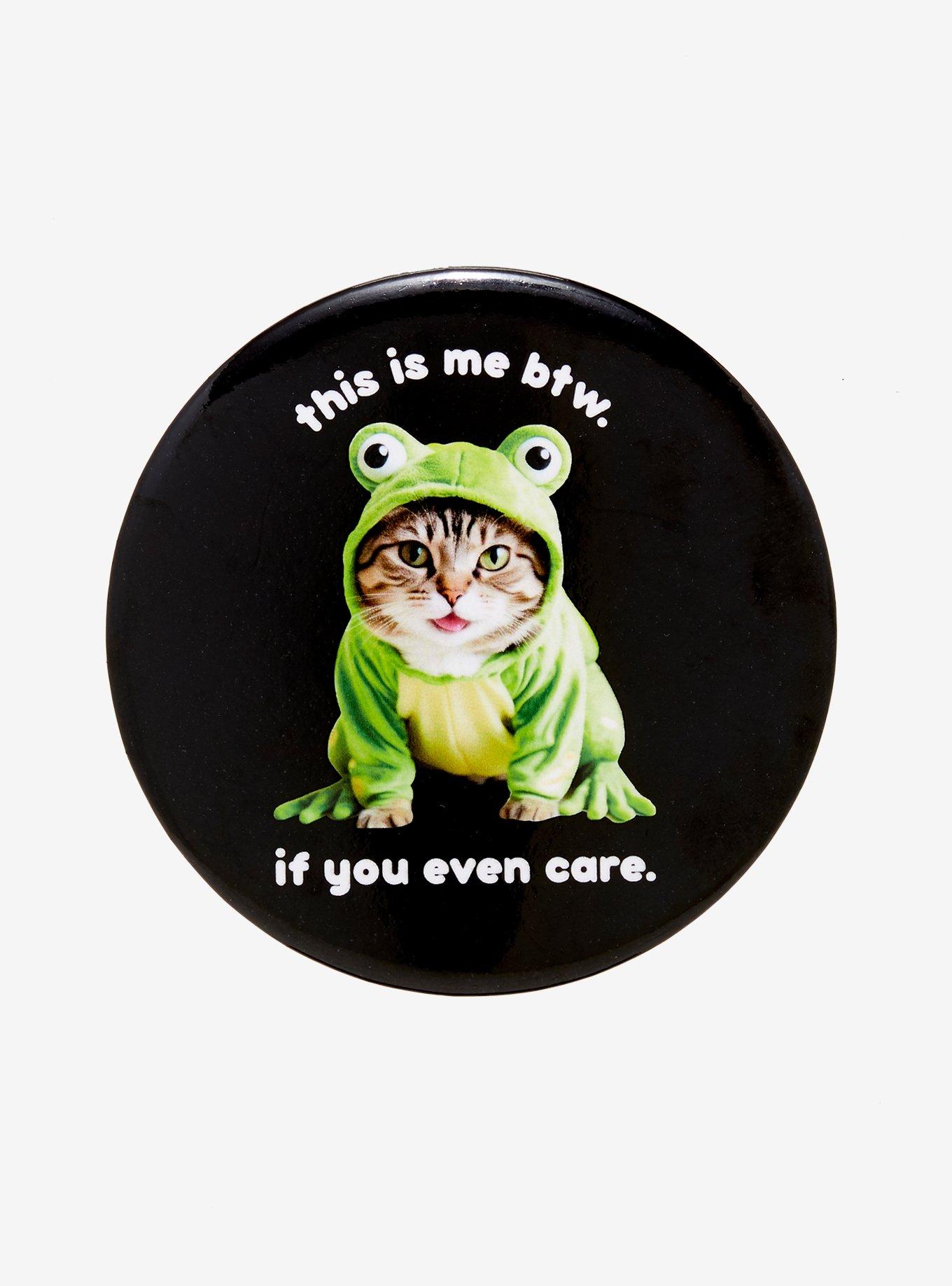 Cat Frog If You Care 3 Inch Button | Hot Topic