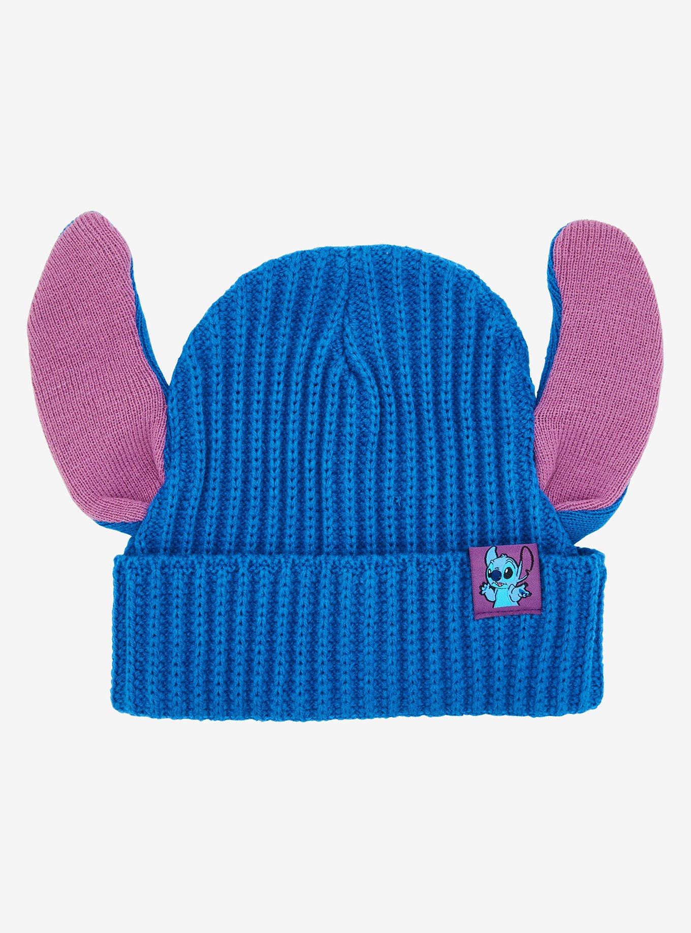 Disney Lilo & Stitch Figural Stitch Ears Youth Knit Beanie — BoxLunch ...