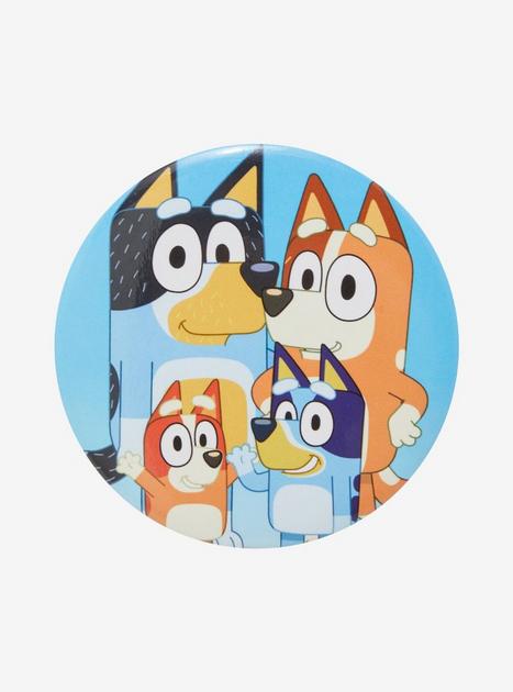 Bluey Family 3 Inch Button | Hot Topic