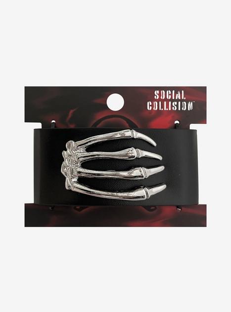 Social Collision Skeleton Hand Cuff Bracelet | Hot Topic